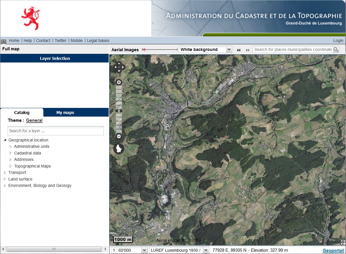 Geoportal - Get aerial images